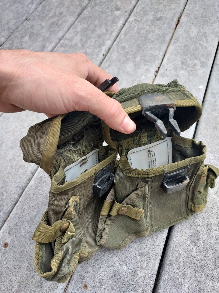 2 US Military ALICE LC1 LC2 Triple Mag Pouch 30 RD Small Arms ...