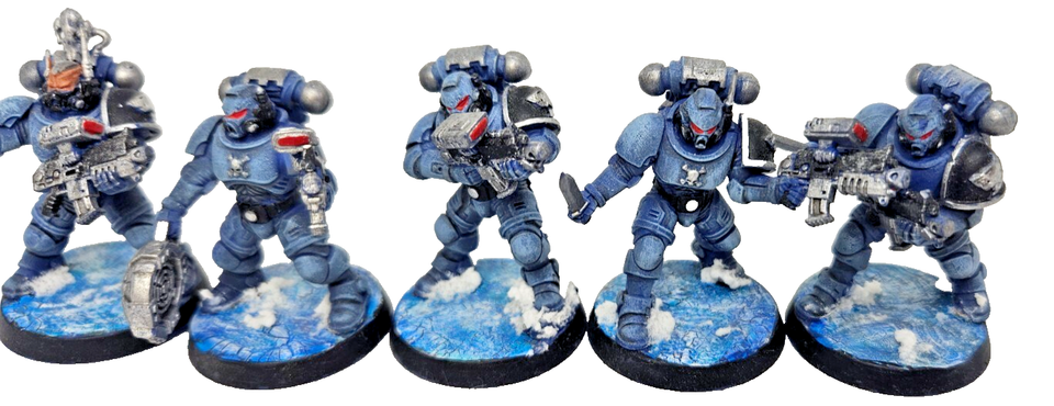 Warhammer 40k Space Marine Incursors Space Wolves Painted 40 k Games ...
