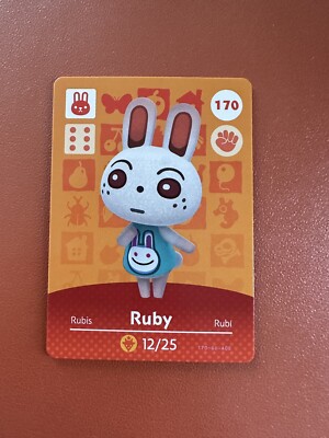 Ruby #170 - Nintendo Amiibo Card - Animal Crossing New Horizons ...