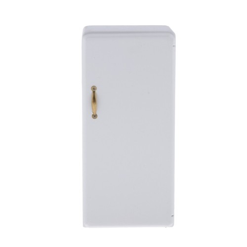 1:12 Scale Dollhouse Miniature Refrigerator Kitchen White Furniture ...