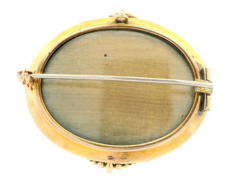 Antique Victorian 18k Yellow Gold Pearl & Enamel Gorgeous Ornate Pin ...