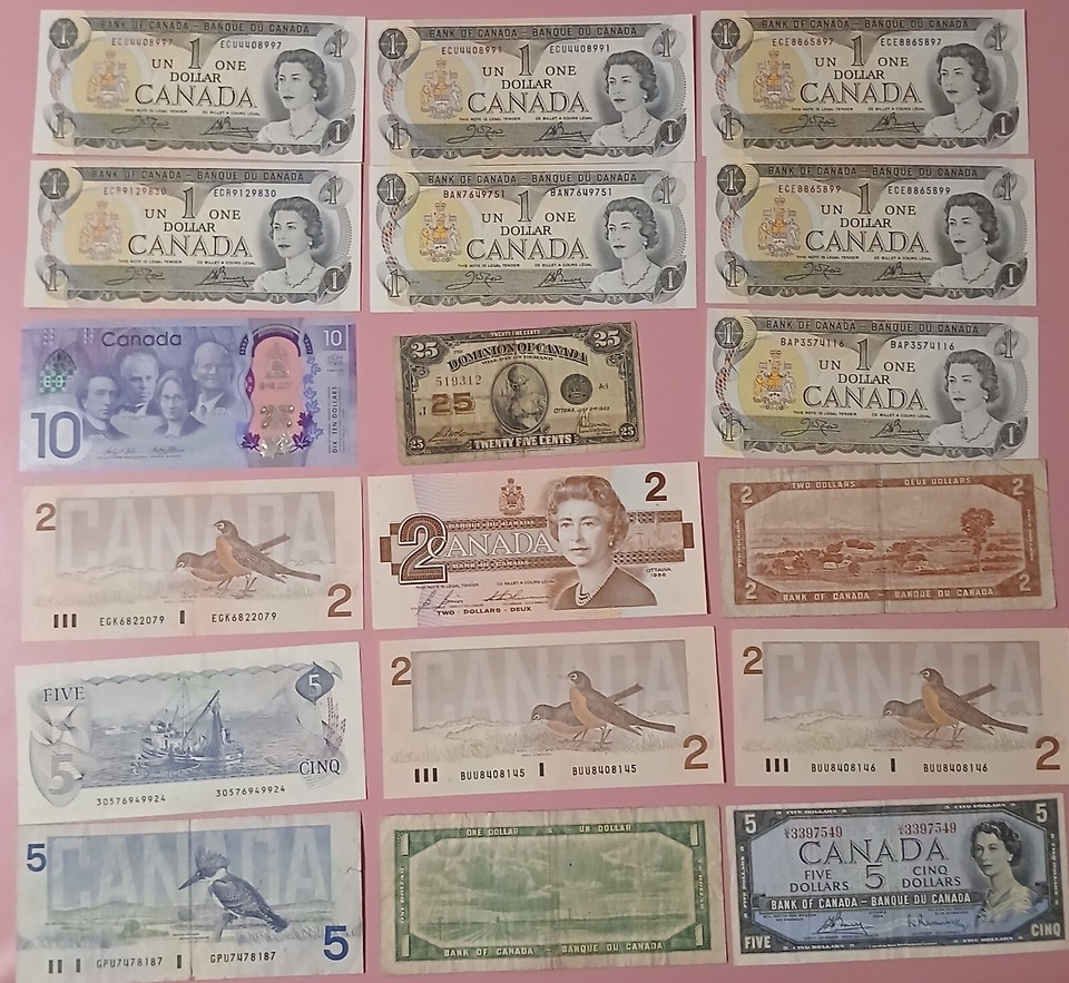 Canadian Bank Notes Currency Lot | eBay