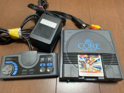 NEC PC Engine Core Grafx PI-TG3 Tested Complete Set Controller PAD-105 ...