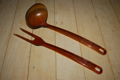 Vintage Ultratemp Utensils Robinson Knife Co Soup Ladle & Meat Fork ...