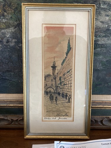 Western Wall Jerusalem Pencil Drawing Aka The Wailing Wall Weeping Wall ...