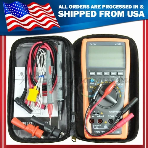 VICI VC87 Electrical Digital Multimeter True RMS Auto Range LCD Meter ...