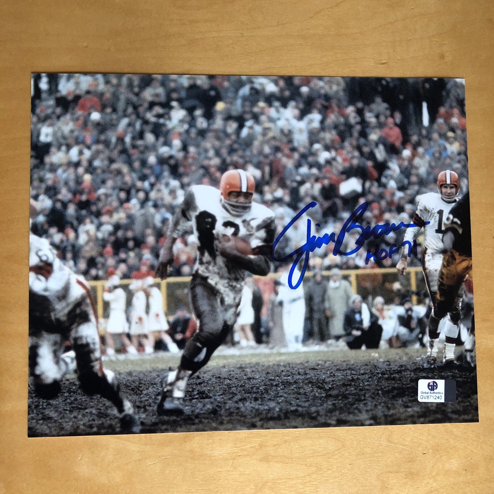 Jim Brown Autographed 8x10 COA | eBay