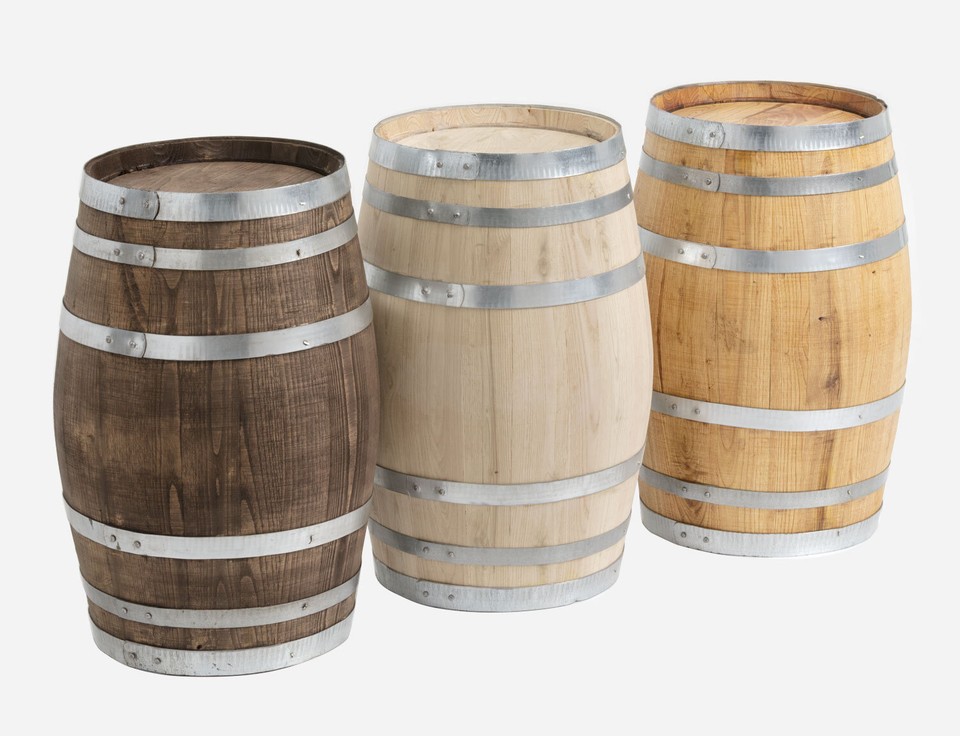 HOLZFASS FASS REGENTONNE WEINFASS REGENFASS WASSERFASS STEHTISCH HOLZ ...