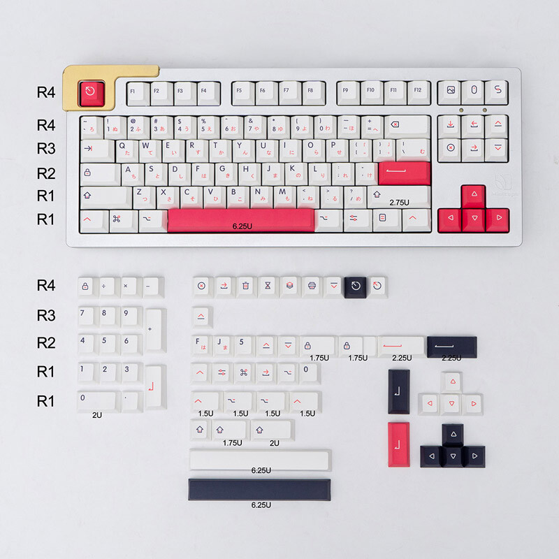 GMK Copy Zinfandel Pink White Keycap Cherry Profile PBT 148pcs/set | eBay