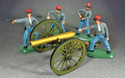 Britains SuperDeetail # 52106 - CSA 12-Pounder Gun & Crew - mint in box ...