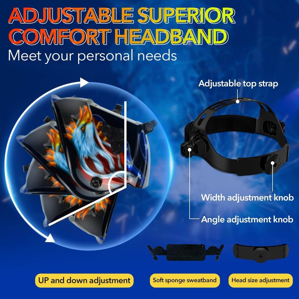 TRQWH Large View Auto Darkening Welding Helmet Mask True Color Solar | eBay