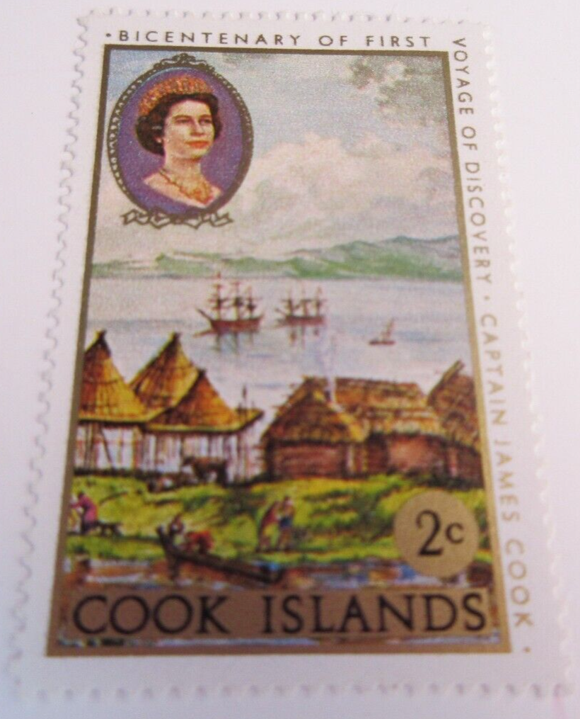 COOK ISLANDS POSTAGE STAMPS BICENTENNIAL OF FIRST VOYAGE OF DISCOVERY ...