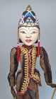 2 Indonesian Wayang Golek Rod Puppets Java Carved Wooden Dolls Couple ...