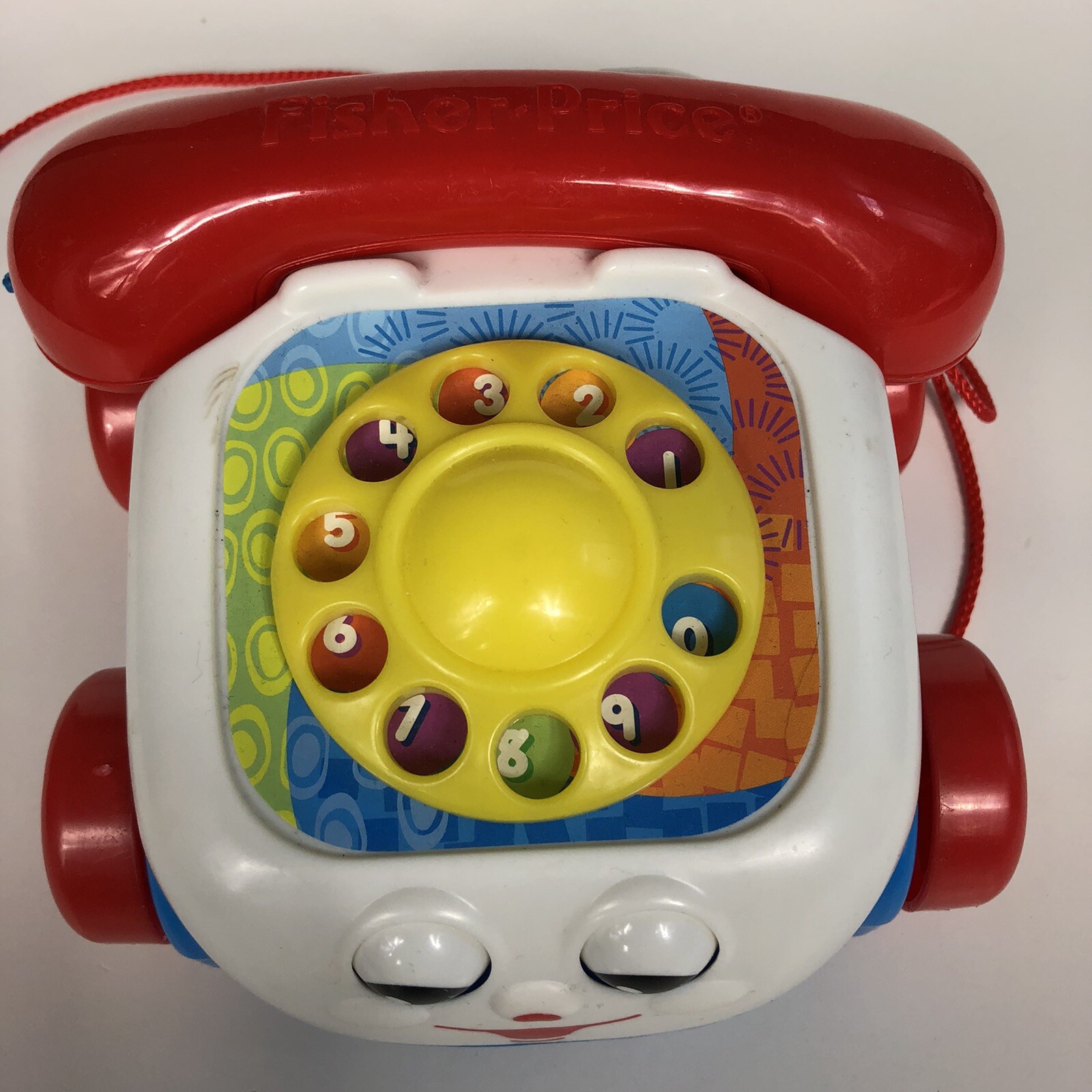 Price Mattel 2000 Chatter Phone Pull Along Toy Classic Telephone Clean ...