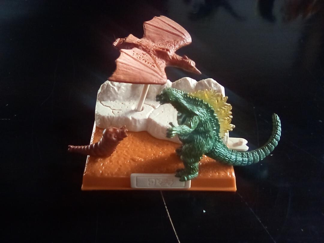 Bandai Heisei Kaiju Best of Godzilla Tristar Zilla Baby Godzilla mini ...