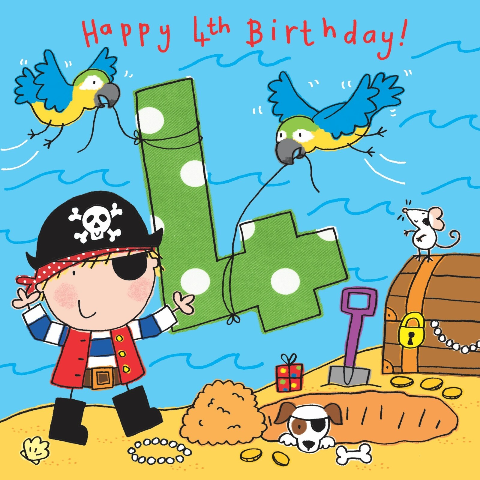 4 Year Old Card Age 4 Card 4th Birthday Card For Boy Boy Age 4 Card