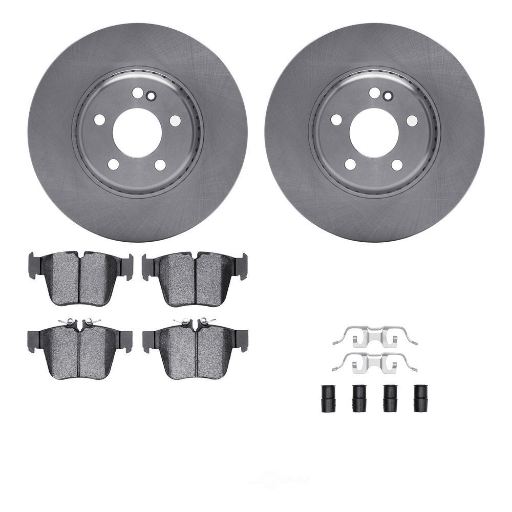 Disc Brake Kit-Rotors with 3000 Series Ceramic Brake Pads includes ...