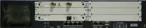 Juniper Networks J-6350-JB w/ JX-1DS3-S Card, JXU-1SFP-S, 2x YM-7421D ...