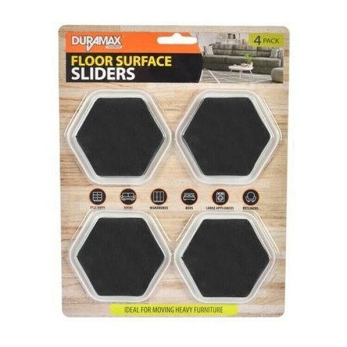 4 Pack Furniture Sliders - 8.5cm Hexagon Moving Heavy Objects Made Easy ...