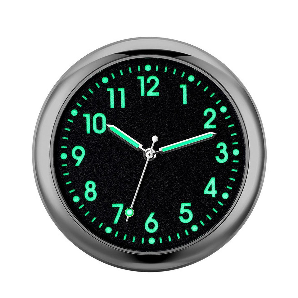 Pocket Small Mini Luminous Quartz Analog Watch Stick-On Clock For Car ...