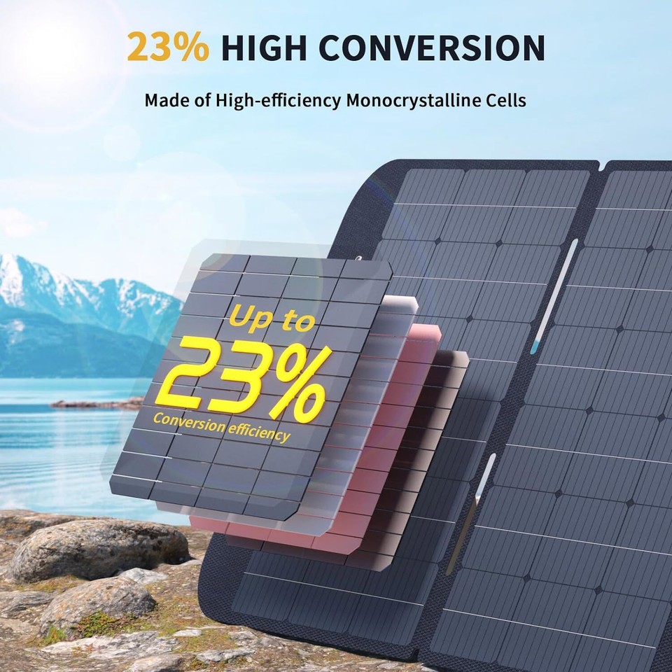 VTOMAN 110W/200W/400W Portable Solar Panel 23% Efficiency Foldable ...