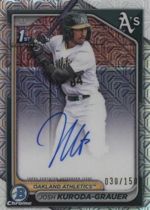 2024 Bowman Draft - Chrome Prospect Autographs Josh Kuroda-Grauer #CPA ...
