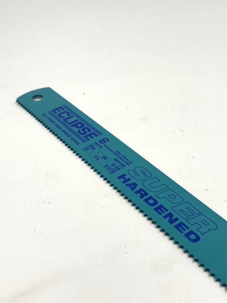 Eclipse Power Hacksaw Blades Super Hardened HSS CHOOSE SIZE and TPI's ...