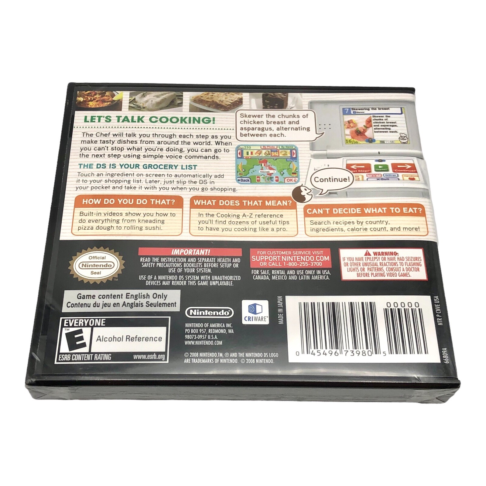 Nintendo DS Personal Trainer Cooking Gourmet Made Easy for sale online ...