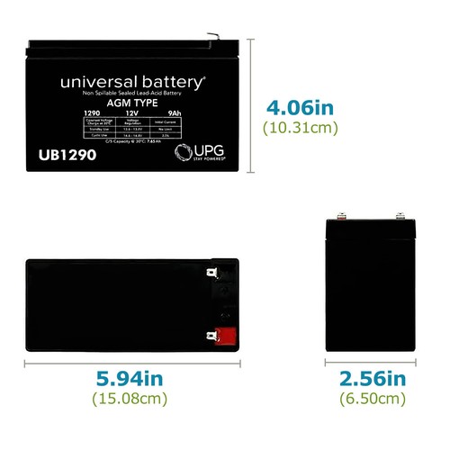UPG 12V 9Ah SLA Battery Replacement for BB HRC1234W | eBay