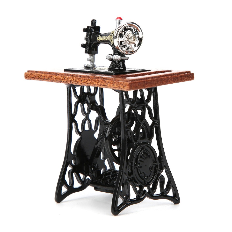 1:12 Scales Sewing Machine Vintage Sewing Machine Mini Dollhouse ...