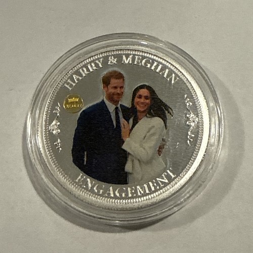 Prince Harry & Meghan Engagement Proof Coin BB12 | eBay