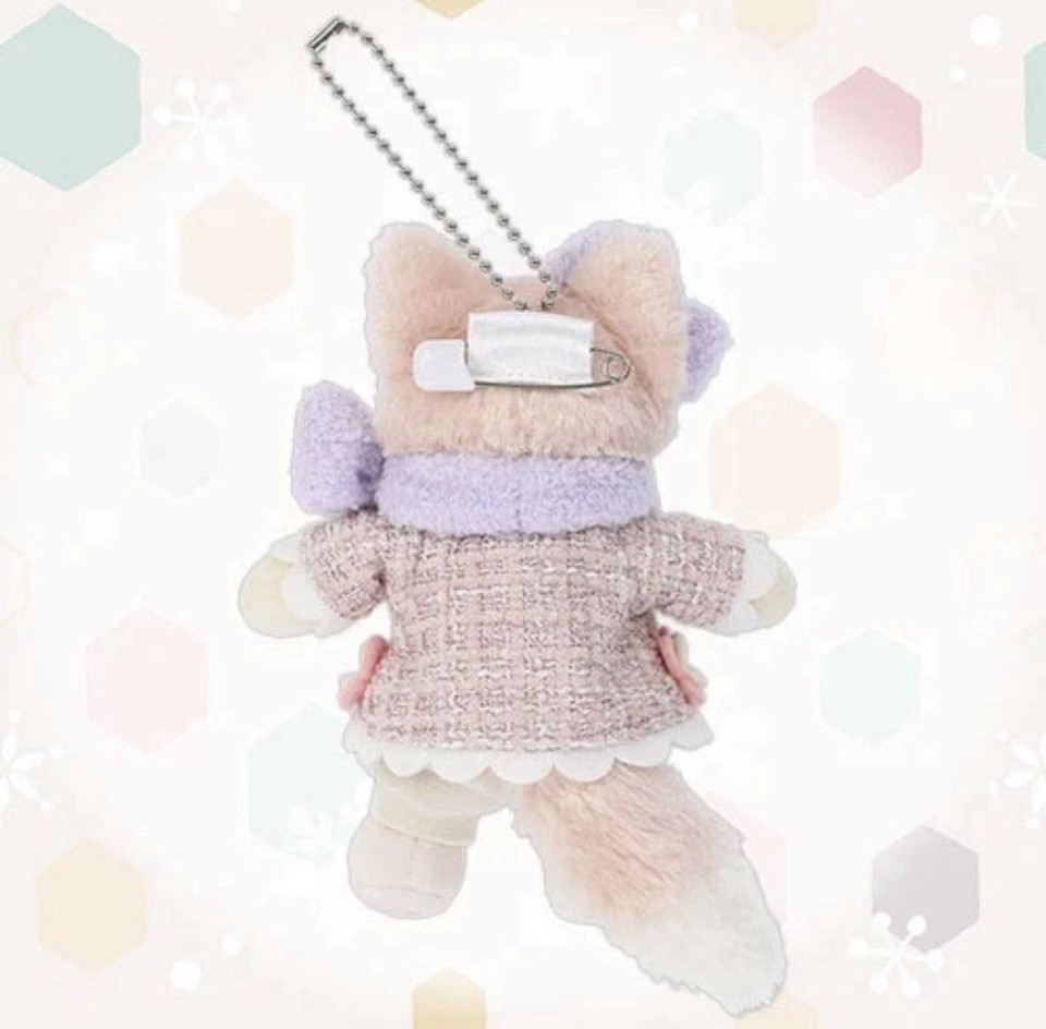 Japan Tokyo Disney Resort Lina Bell Plush Toy Badge Keychain Christmas ...