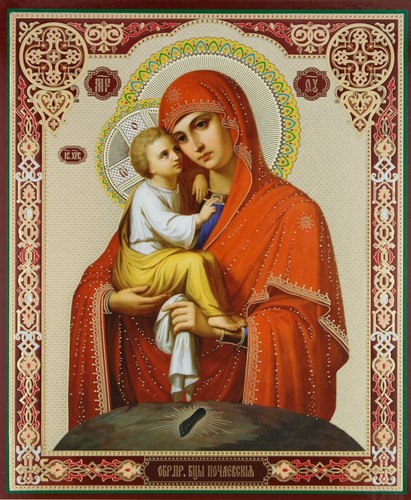 Icon Of The Mother Of God Of Pochaev Почаевская Богородица Ikone Von ...
