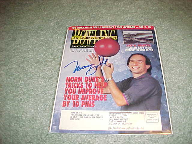 1994 Norm Duke Autographed Signed Bowling ABC Annual Magazine | eBay
