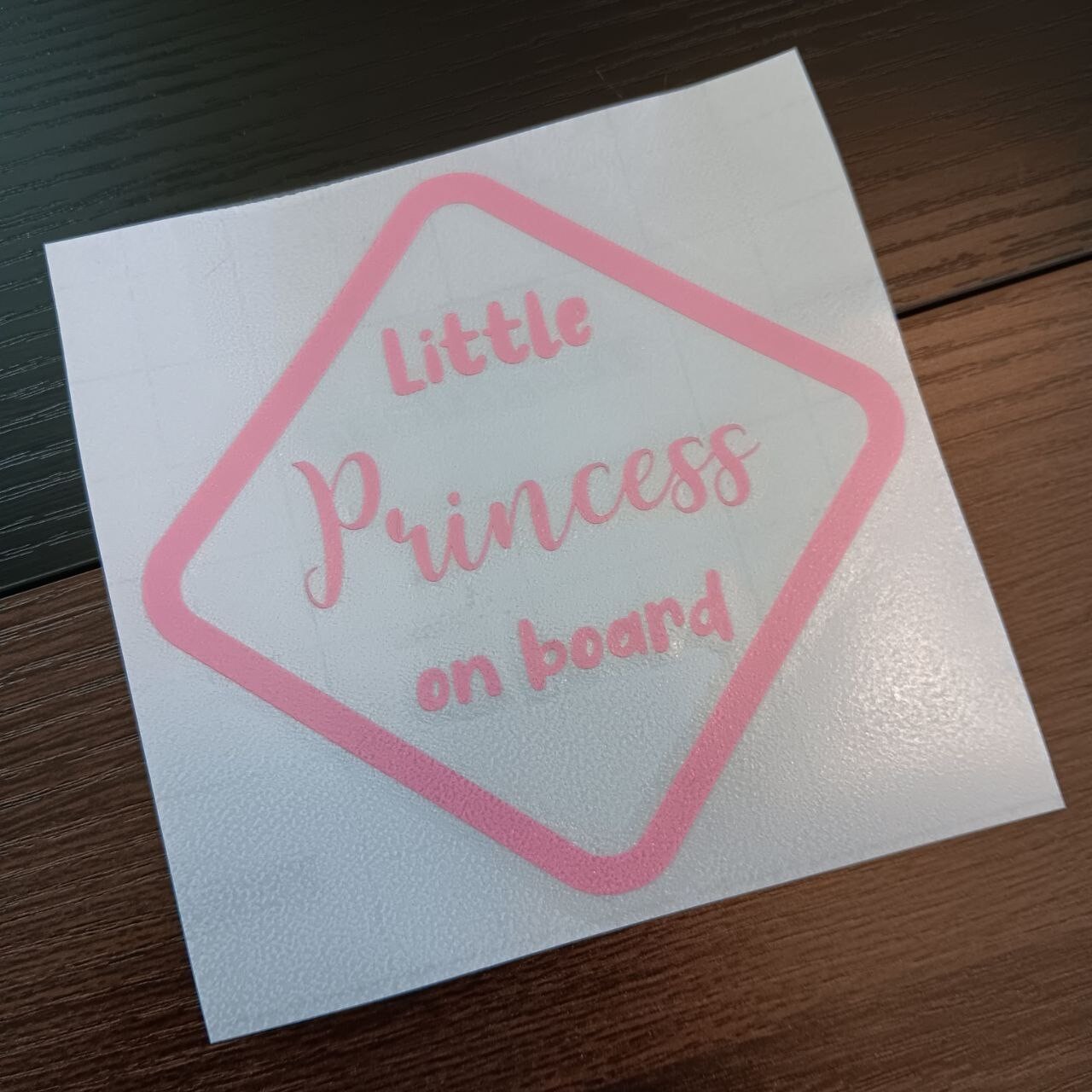 LITTLE PRINCESS ON BOARD Die Cut Sticker Vinyl Decal Cup Car Windows ...