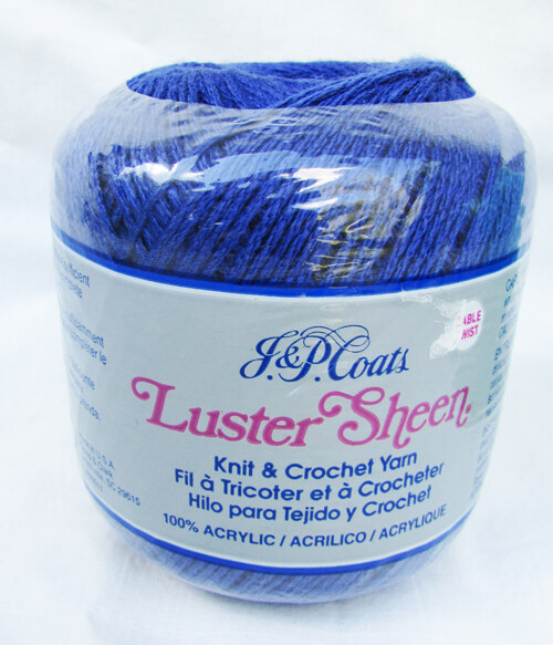 Luster Sheen Coats knit crochet yarn choice color ball Blueberry Jade ...
