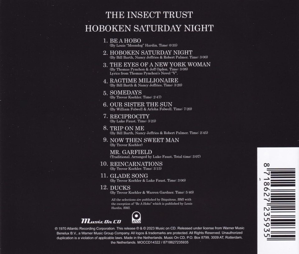 Insect Trust Hoboken Saturday Night (CD) (UK IMPORT) | eBay