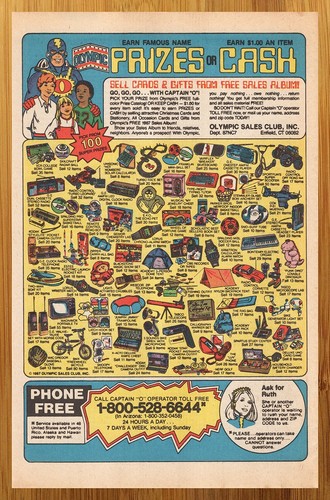 1987 Olympic Prizes & Cash Vintage Print Ad/Poster 80s Toys Watch Bike ...