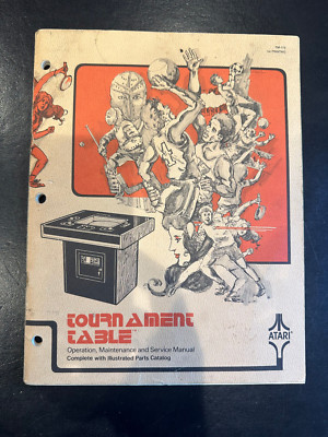 Atari Tournament Table Video Arcade Game Instruction Manual | eBay