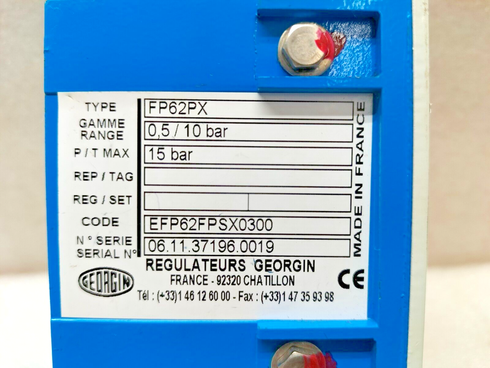 GEORGIN FP62PX PRESSURE SWITCH EFP62FPSX0300 15 BAR | eBay