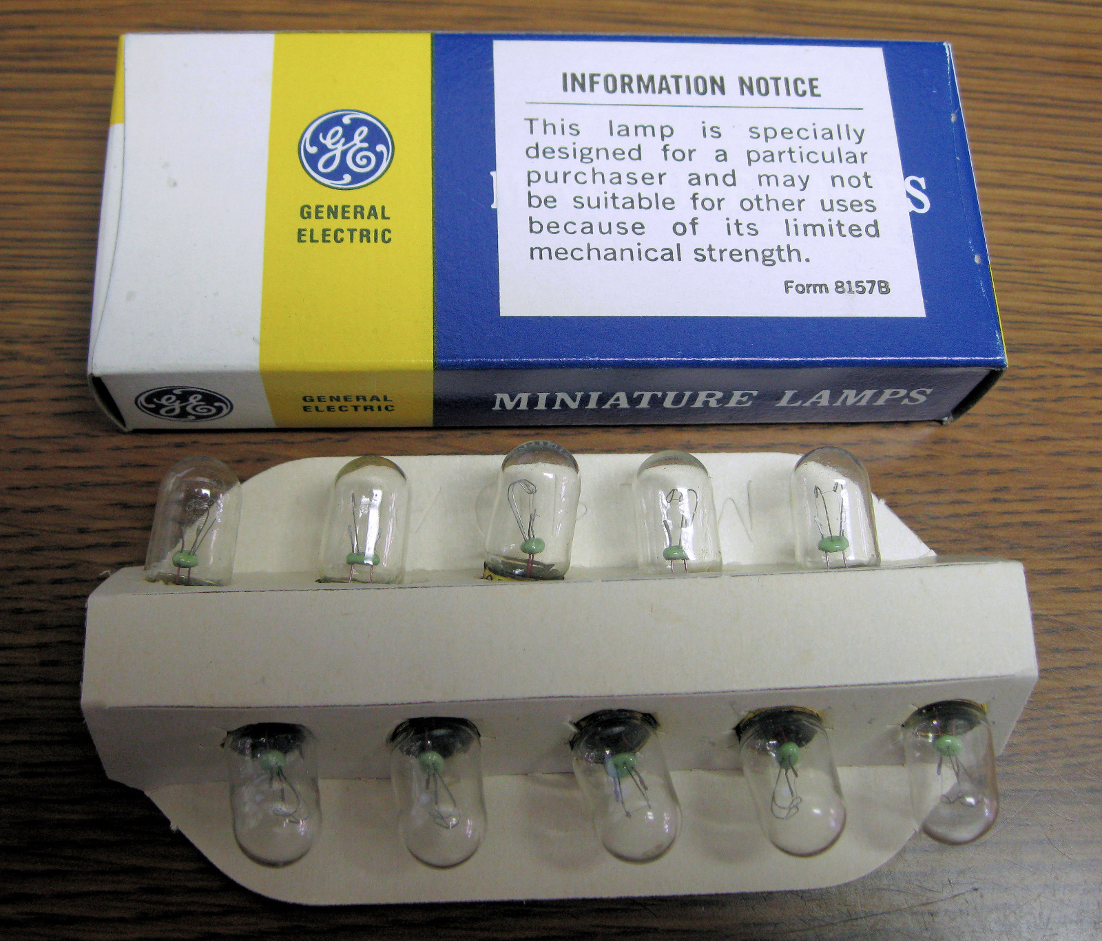 TWO BOXES GE 1843 Lamp 28 Volt .56 Watt Bayonet Incandescent Light Bulb ...