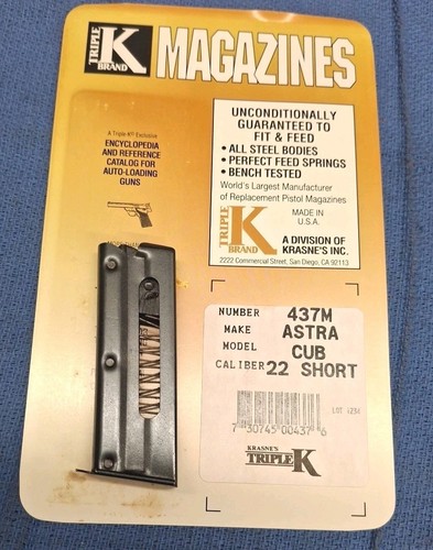 Astra Cub .22 Short 6 rounds Factory Magazine | eBay