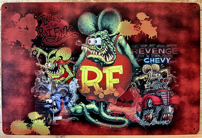 Rat Fink Metal Wall Sign 12" x 8" | eBay