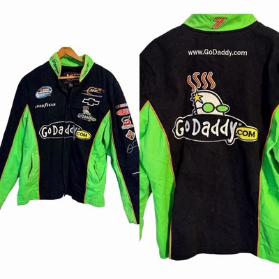 Vintage Go Daddy Danica Patrick Racing Race Car Chase Jacket XL | eBay