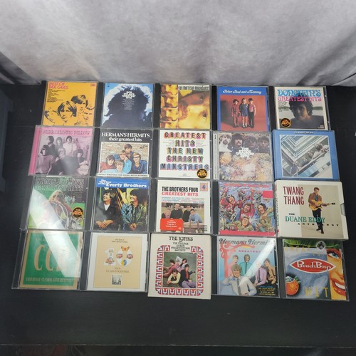 Lot of 20 Rock Pop Music CDs 60s 70s Beatles Dylan Kinks Byrds Hermits ...