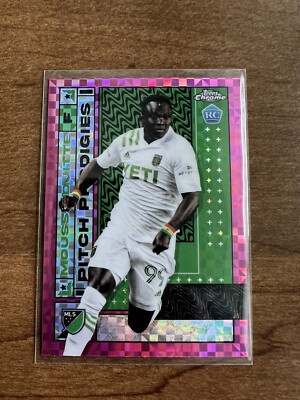 2022 Topps Chrome MLS Moussa Djitte Pink X Fractor Refractor Rookie ...