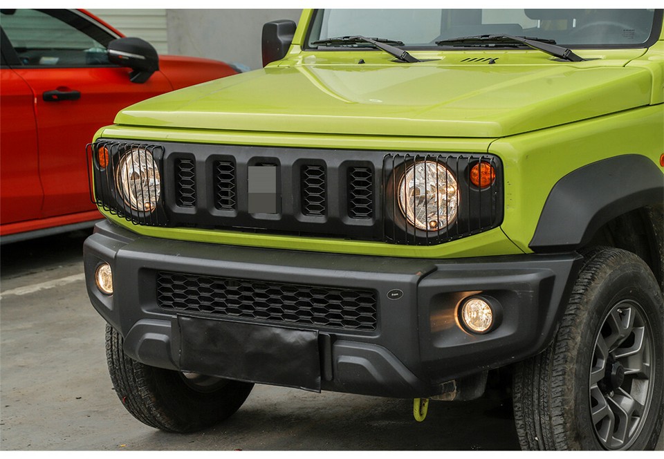 Black Front Headlight Lamp Protector Guard Cover For 2019-2021 Suzuki ...