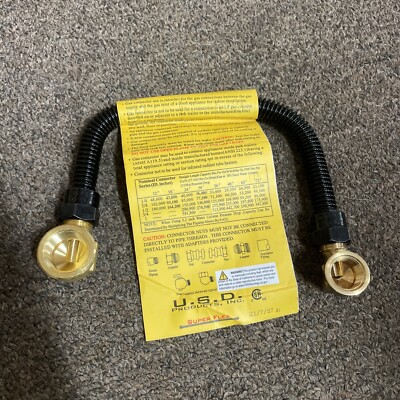 USD Flexible Lp Gas Line Connector Kit For Gas Log Burner | eBay