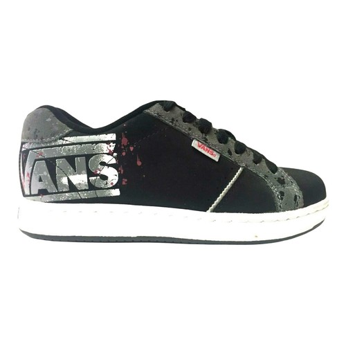 SCARPE SNEAKERS RAGAZZO VANS WIDOW VN0 DE30XN PELLE NERO ORIGINALE AI ...