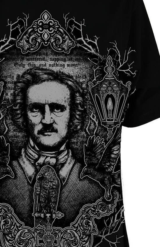 Restyle Witchy Oversized T-Shirt - Edgar Allan Poe - Gothic Emo ...